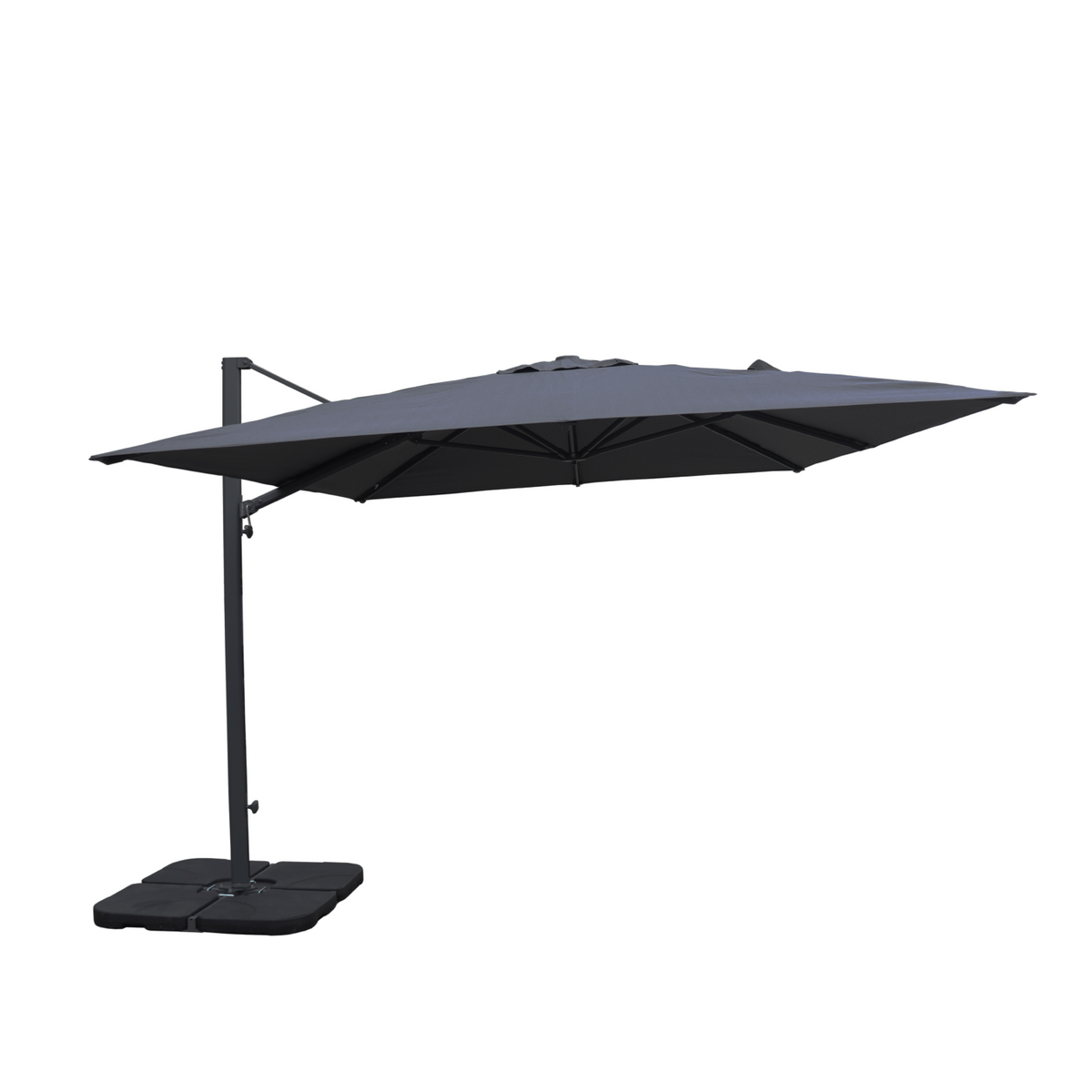 Windproof cantilever parasol 3x4m - Acrylic Sunbrella - Belveo®